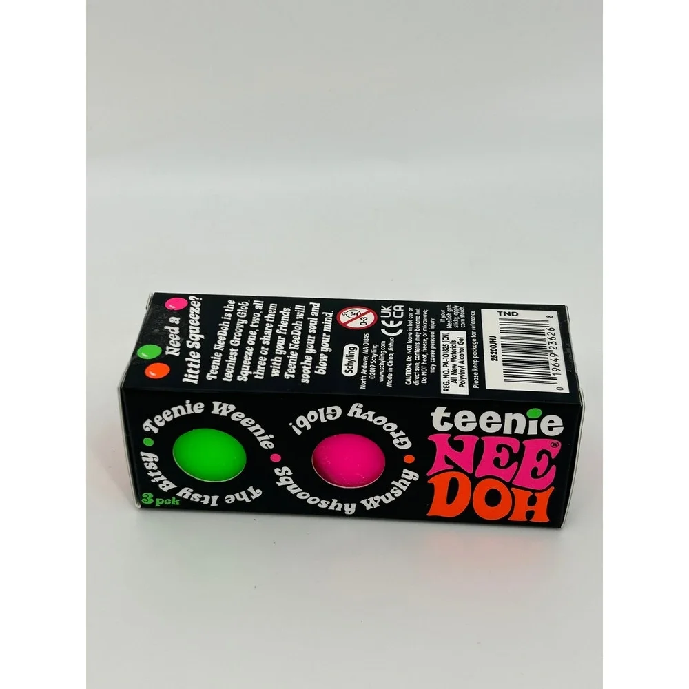 Needoh | Toys | Schylling Teenie Nee Doh 3pack Squeeze Balls Green Pink ...